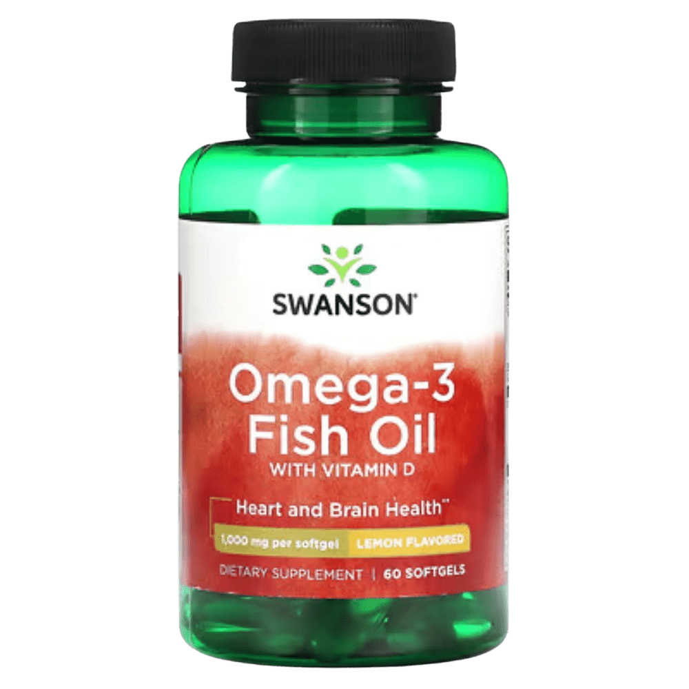 Swanson Omega 3 Fish Oil Lemon Flavored - 60 Softgels - Heal Health ...